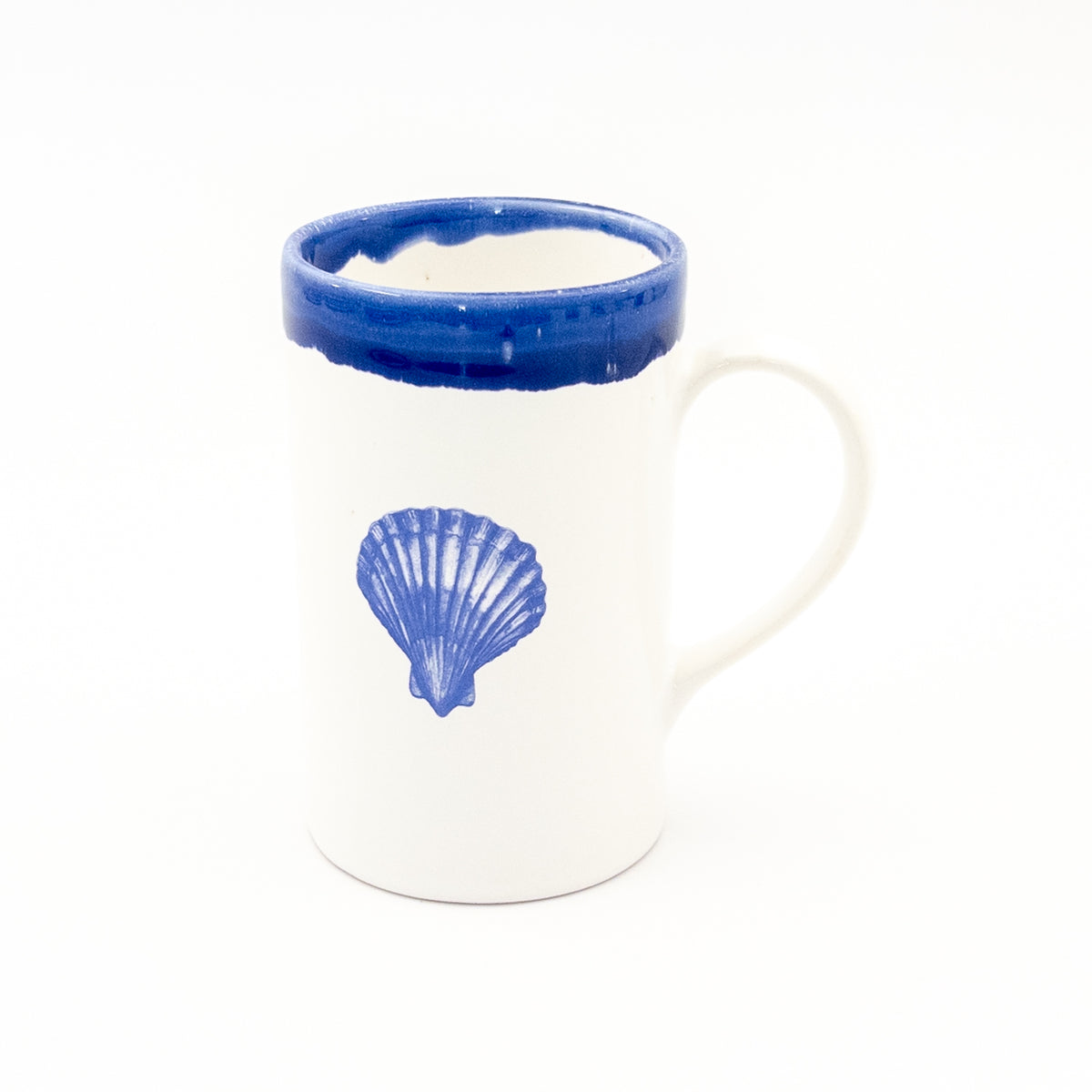 Mug D - Blue Rim - Shell – Pause Room