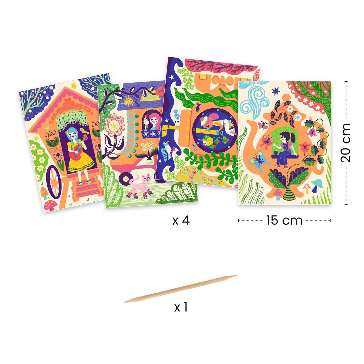 Scratch Cards – Wacky Houses – Pause Room