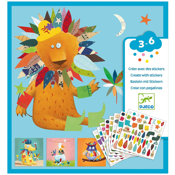 Create with stickers - Animals – Pause Room