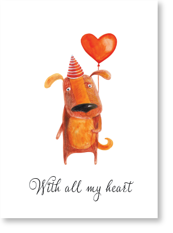 PAUSE Greeting Cards “With all my heart” – Pause Room